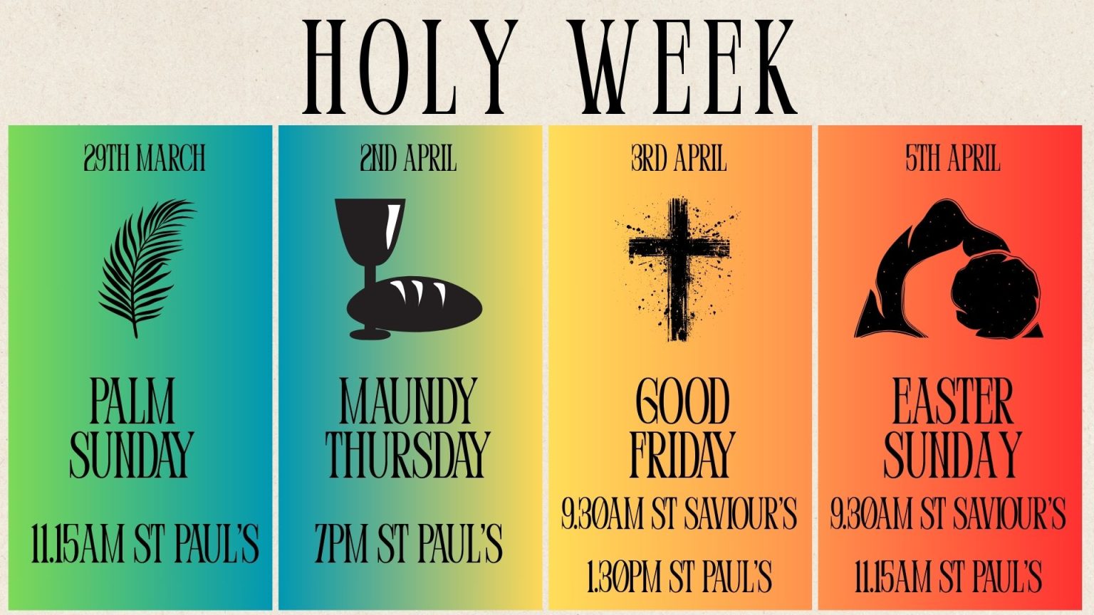 Holy Week at the Parish of Herne Hill - Herne Hill Community SE24